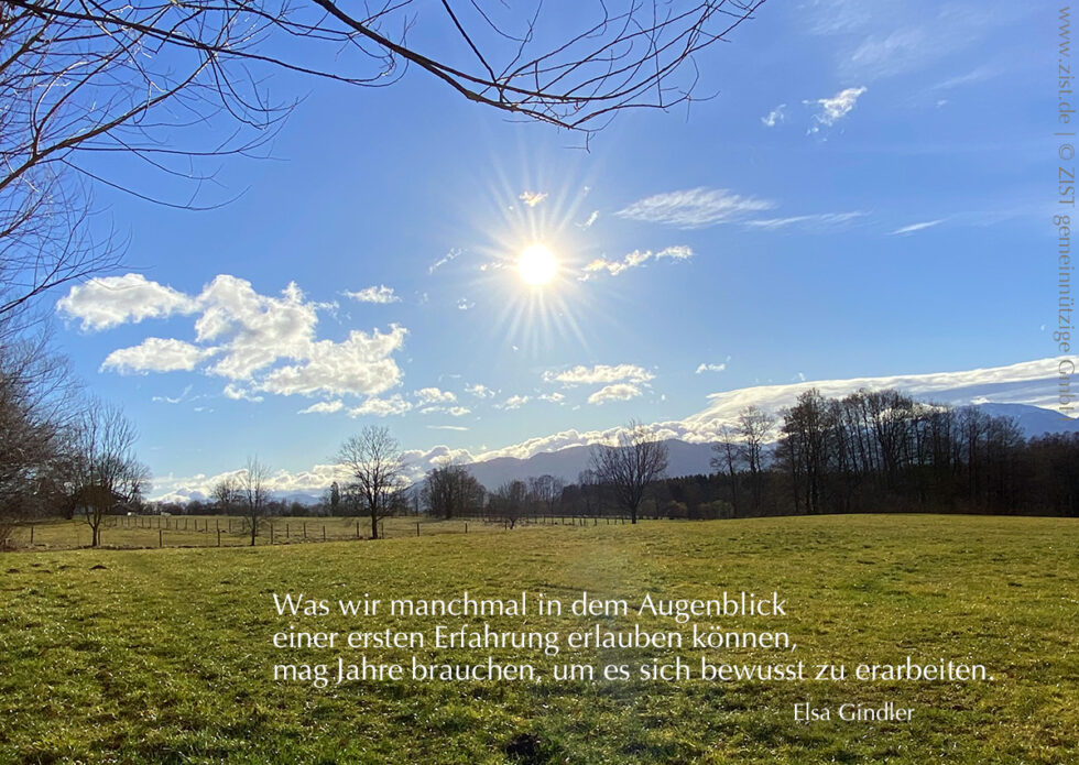 Im Augenblick der ersten Erfahrung - ZIST